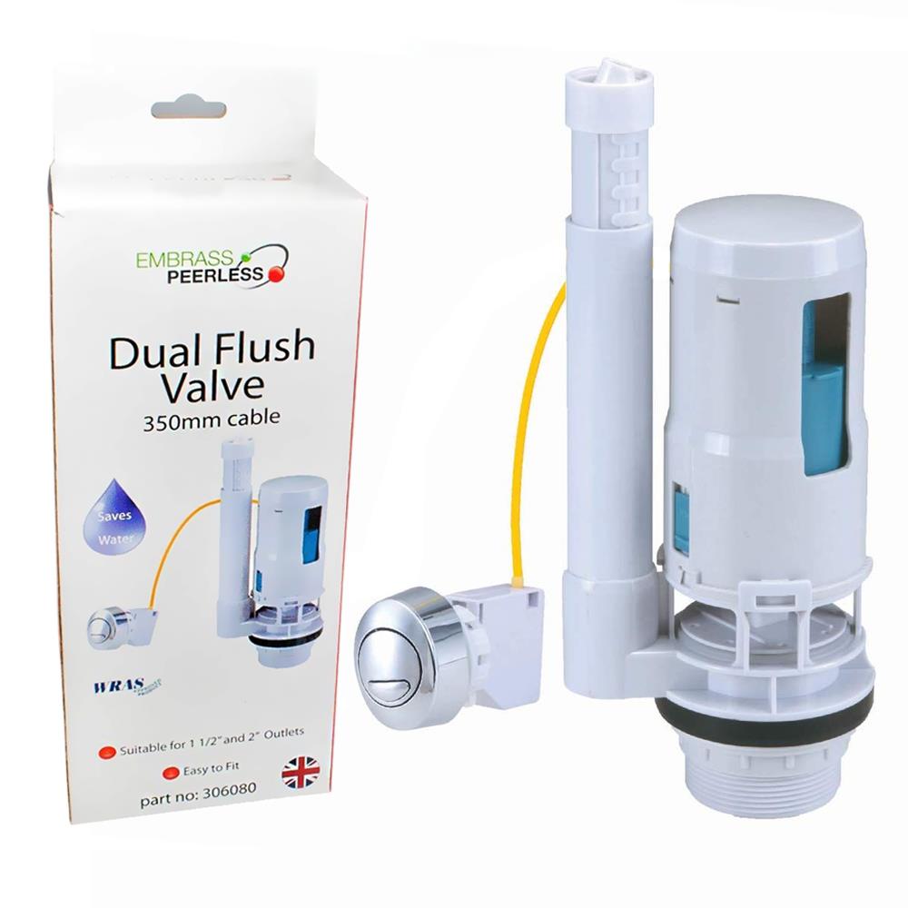 Embrass Cable Push Button Dual Flush Valve - SNH Tradecentre