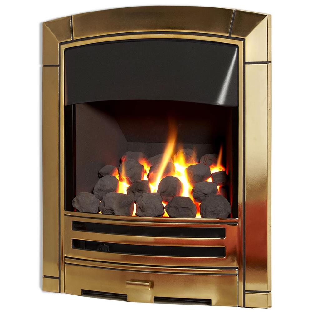 Flavel Decadence Plus SC Gold Gas Fire Slide Control Gas Fire