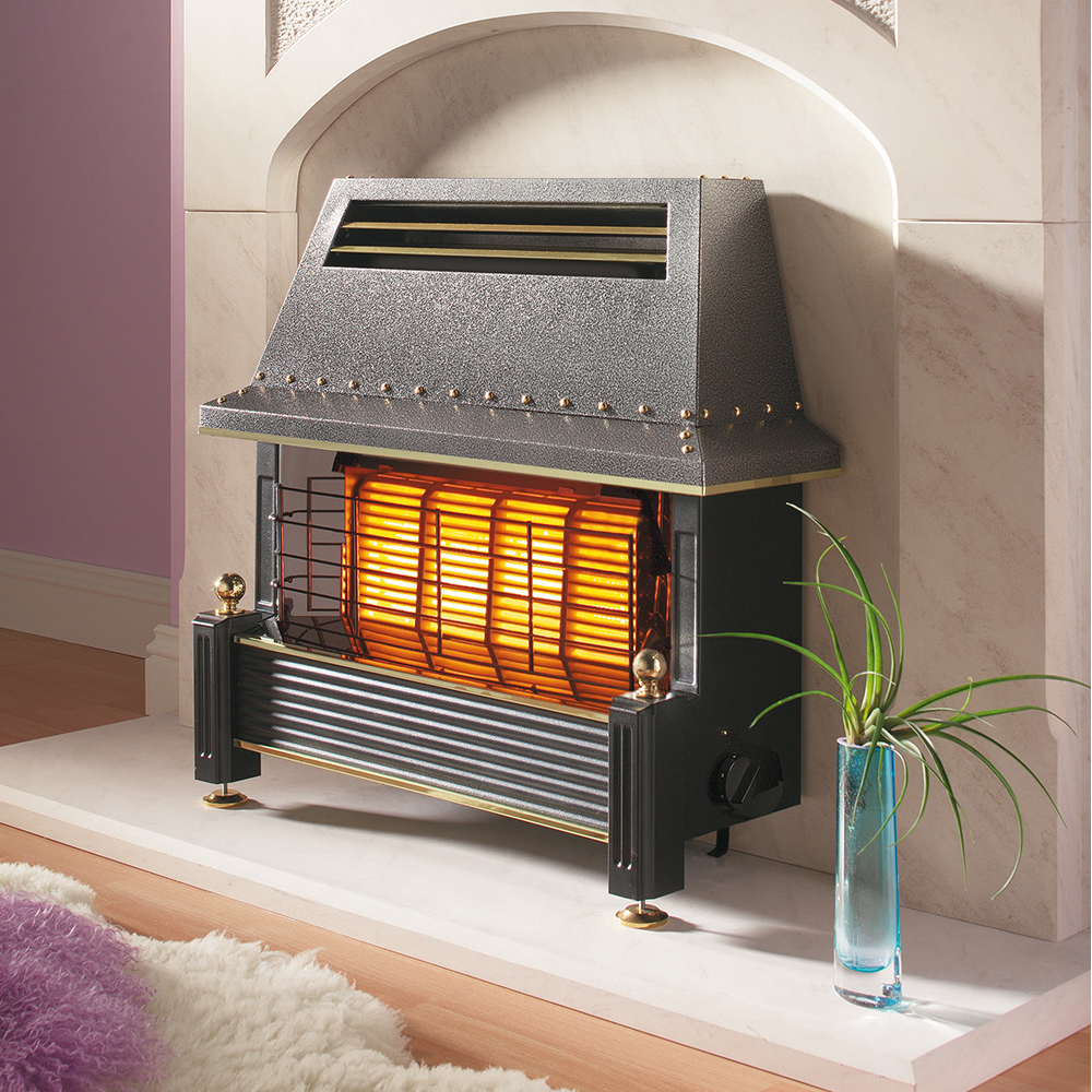 Flavel Regent Gas Fire Black Radiant Gas Fire FRGCN0EN