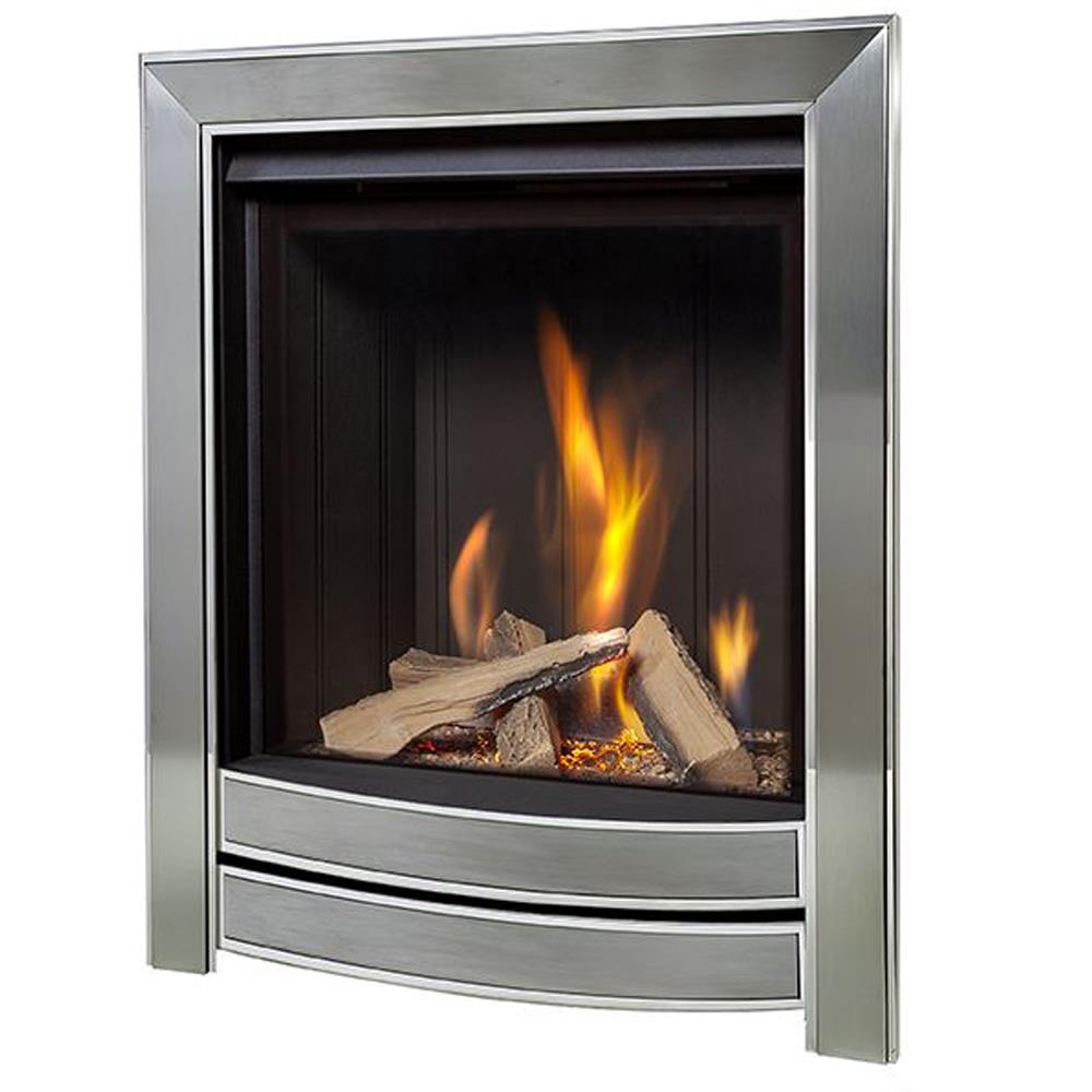 Flavel Romance MC Satin Silver and Chrome Gas Fire FLBLSCMN