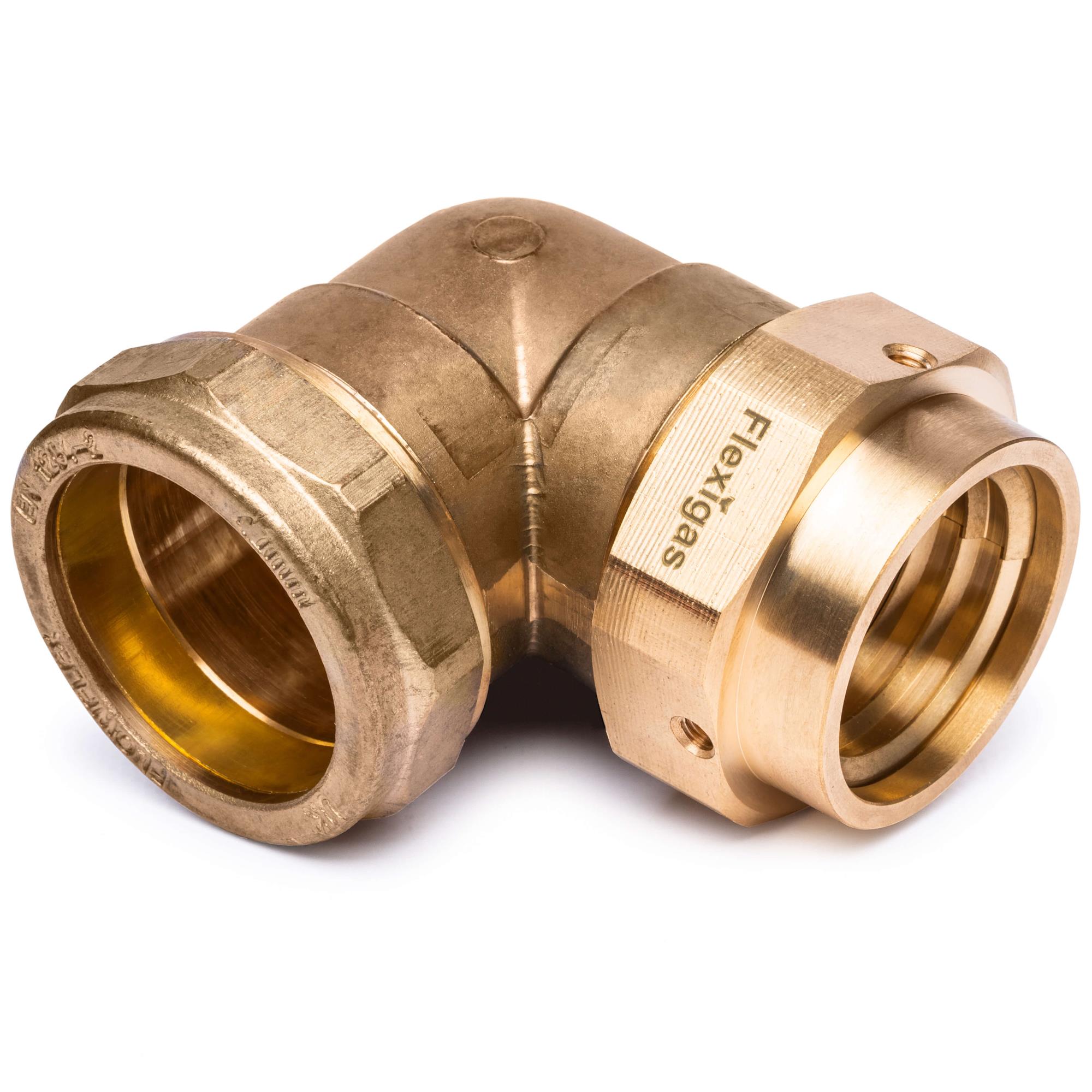 Flexigas 22mm x Copper 22mm Elbow - CSST GAS Fittings