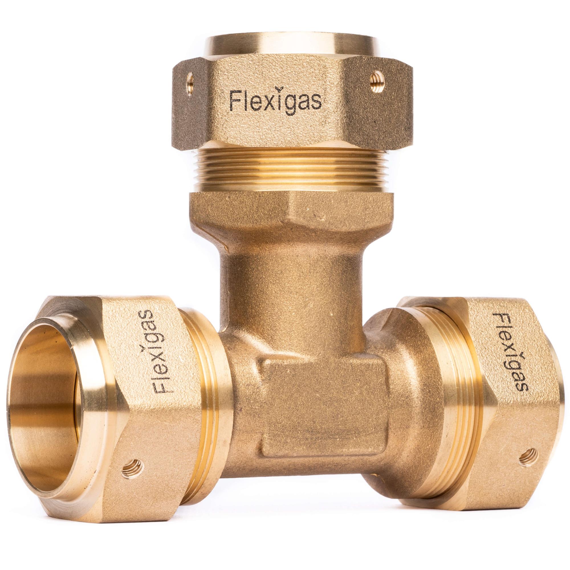 Flexigas DN40 Equal Tee - CSST Fittings