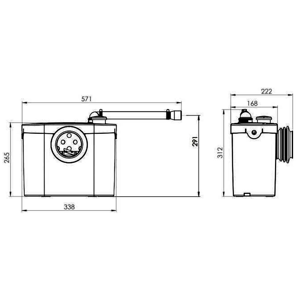 Saniflo Up 6001 Macerator The original macerator pump