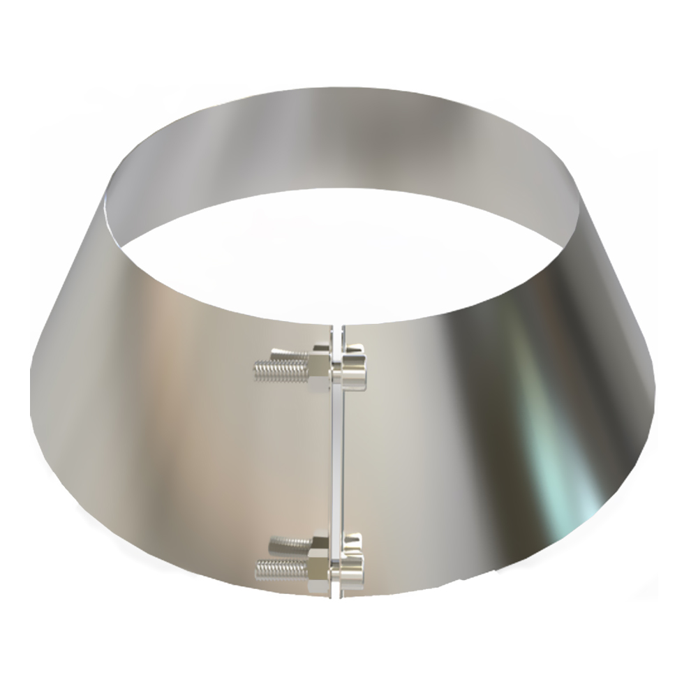 TWPro 125mm Twin Wall Storm Collar Stainless Steel