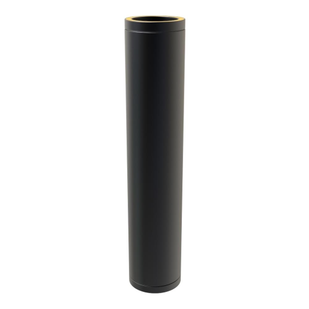 TWPro 150mm Twin Wall Pipe 1000mm Matt Black