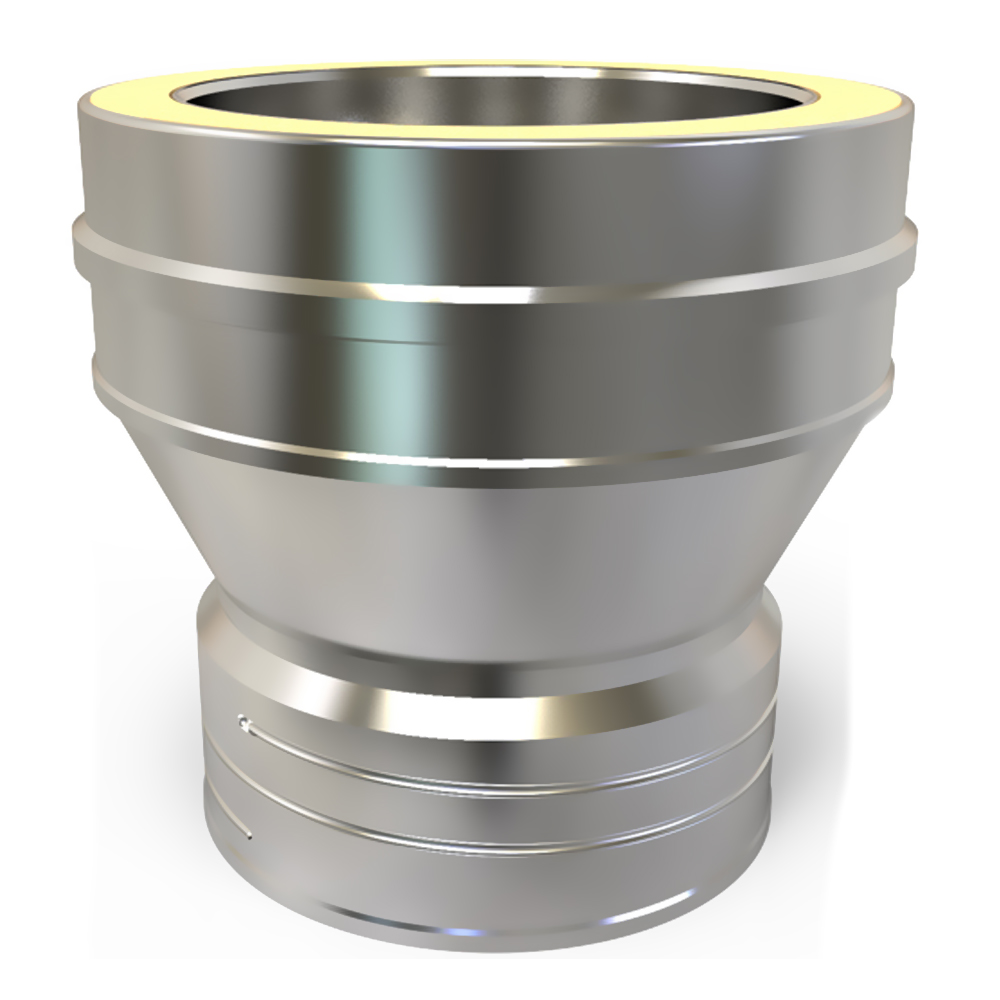 TWPro Flexible 125mm to Twin Wall 125mm Adapter