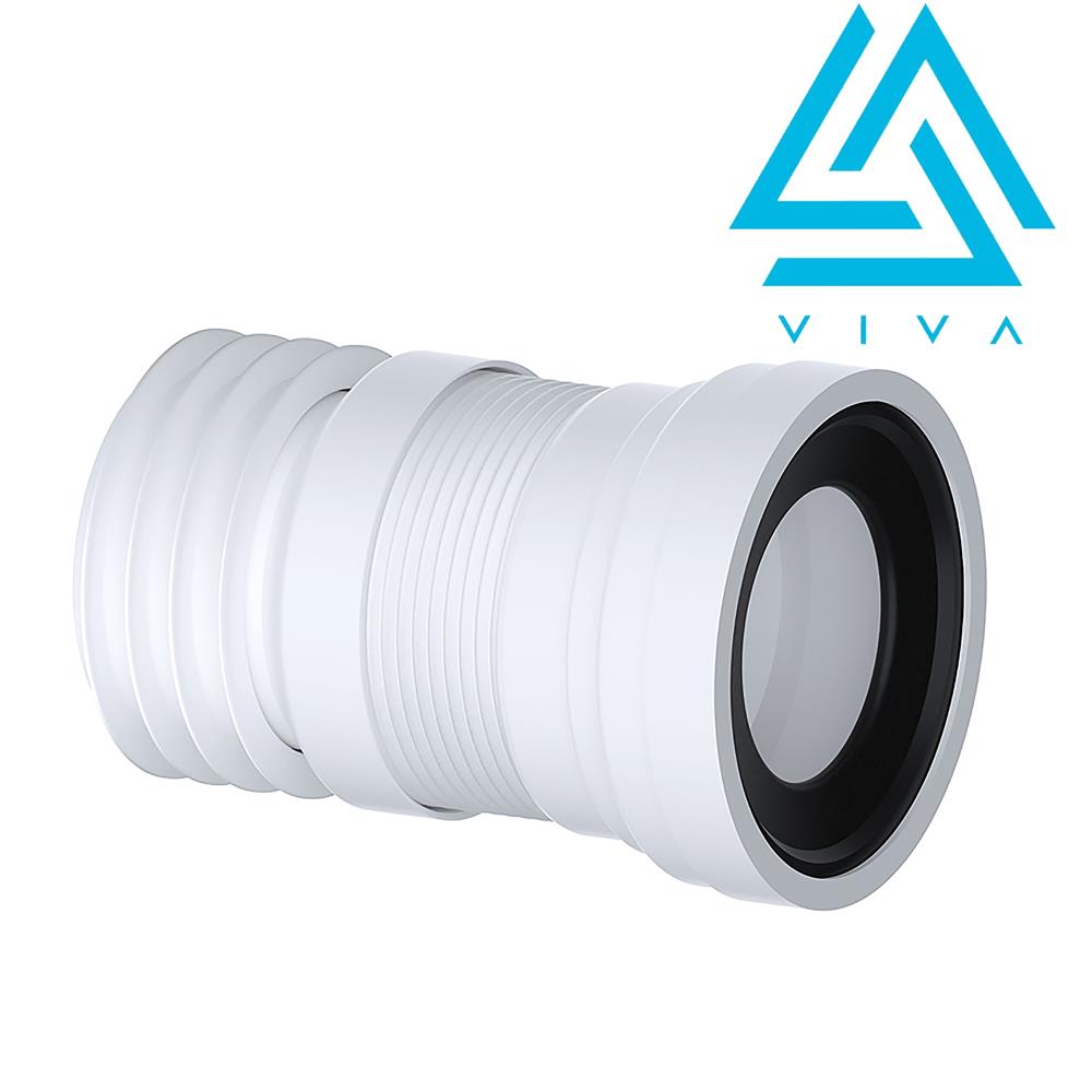 Viva Slink-Fit Straight Flexible Pan Connector 240mm - 500mm