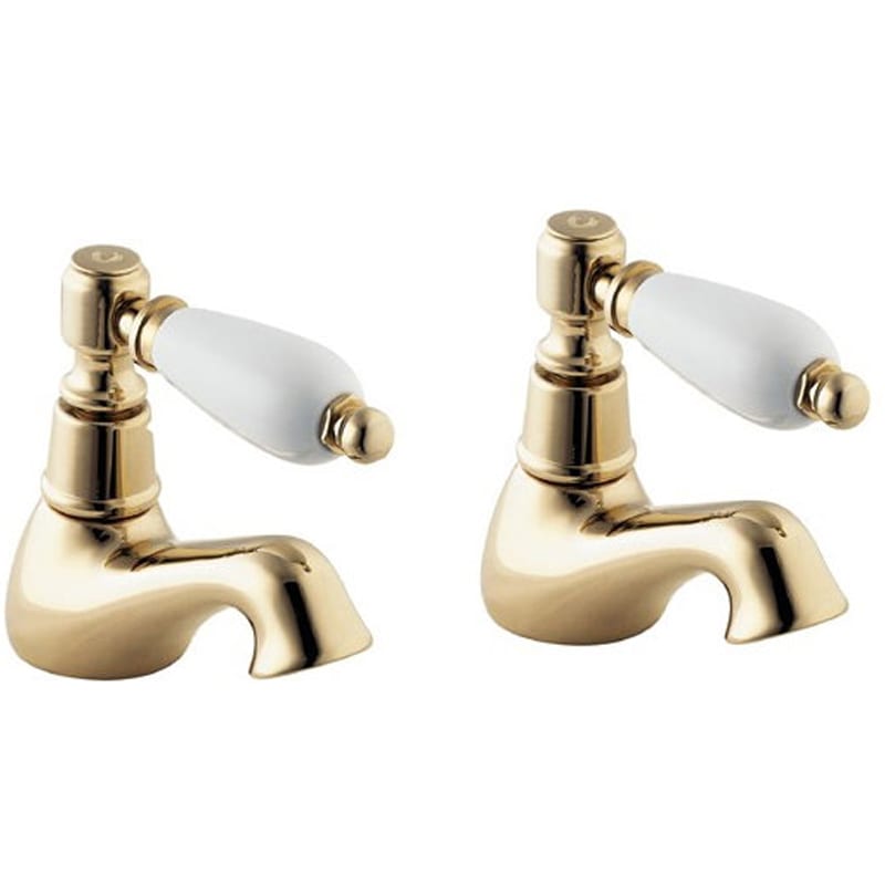 Deva GE02 Georgian Gold Lever Bath Taps - SNH