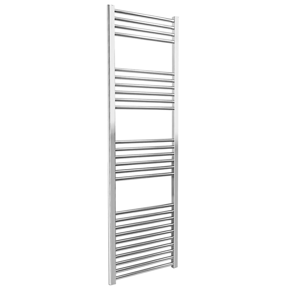 600W x 1600H Chrome Towel Rail Flat Roma - SNH