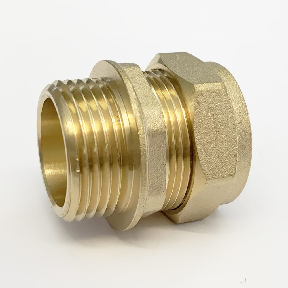 15mm x 1/2" Male Iron Straight Compression WRAS Approved - SNH