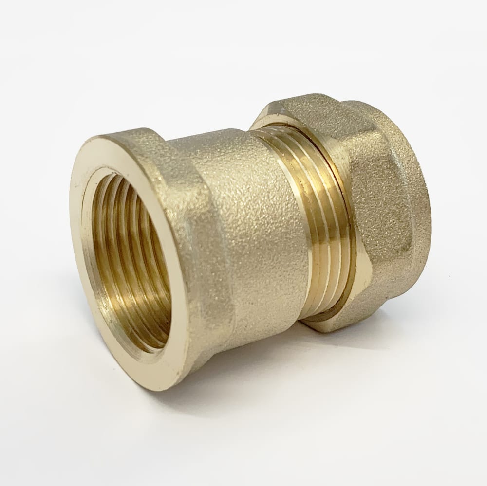 15mm x 1/2" Female Iron Straight Compression WRAS Approved - SNH