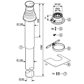 Worcester Vertical Flue Kit - SNH Tradecentre