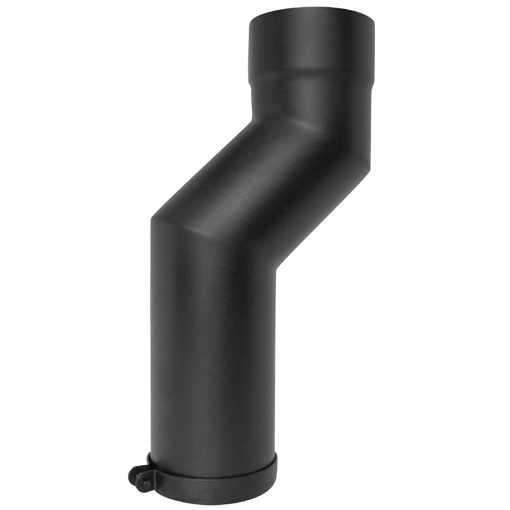 125mm Vitreous Enamel Adjustable Stove Offset Pipe - SNH Tradecentre