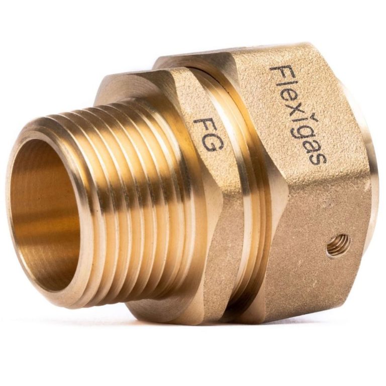 Flexigas DN15 x 1/2" Male Adaptor - Gas Fittings