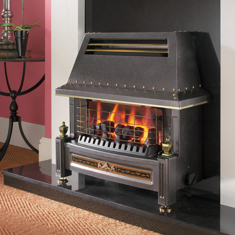 Flavel Regent Gas Fire LFE Black Outset Gas Fire FRLCN0EN