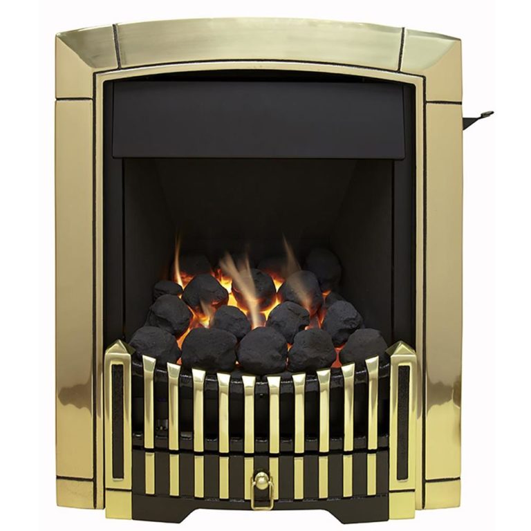 Flavel Caress Plus Contemporary SC Brass Gas Fire - FKPC45SN